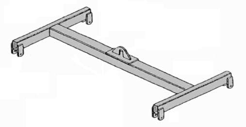 Hijstraverse: traversen, spreidbalken en hijsevenaars